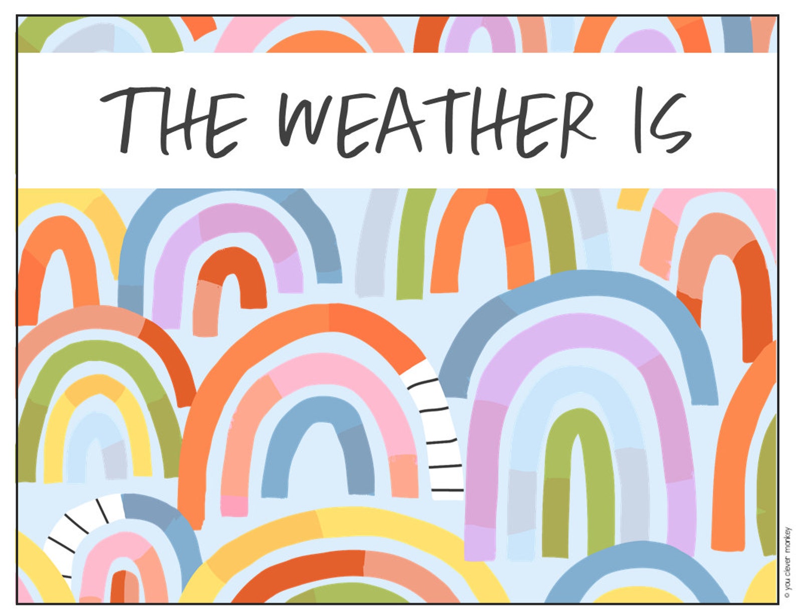 OVER THE RAINBOW Classroom Calendar - Etsy