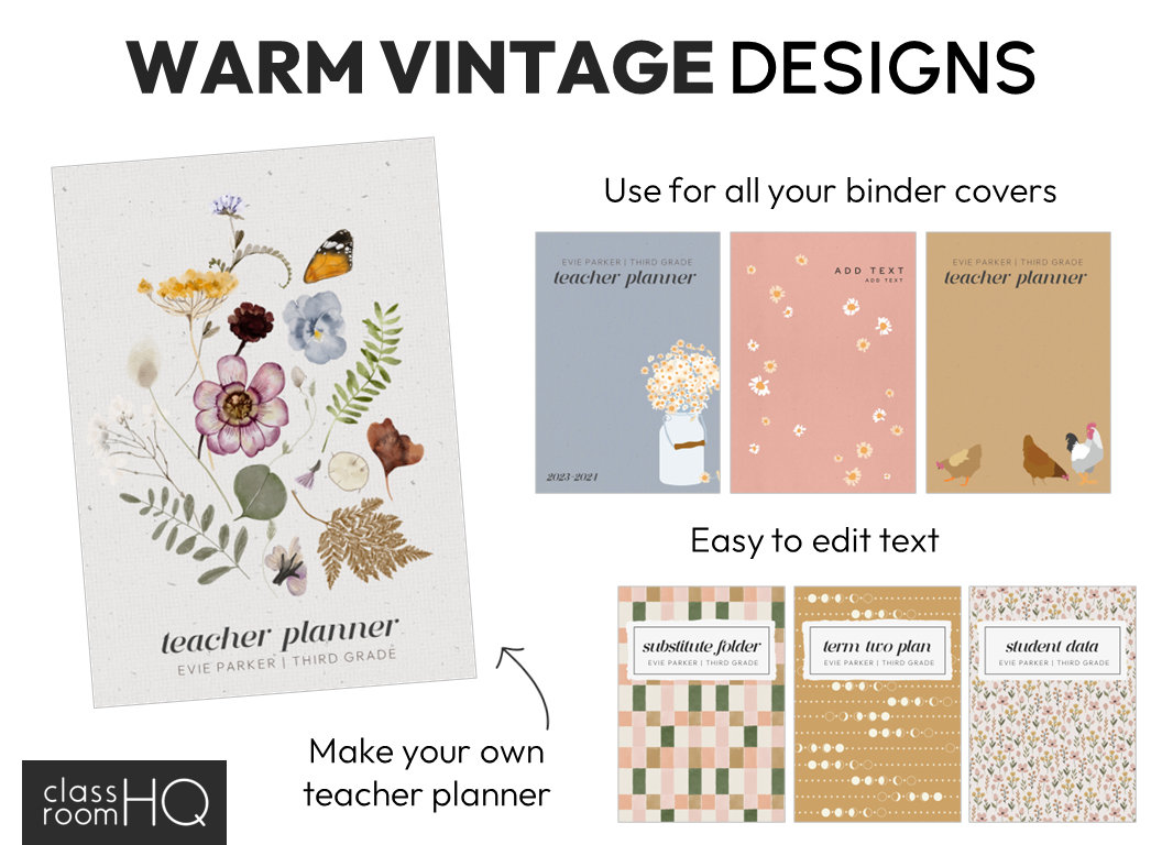 Editable Binder Covers and Spines | Teacher Binder Covers Classroom ...