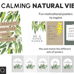 Australian Eucalyptus Inspirational Growth Mindset Wall Posters for ...
