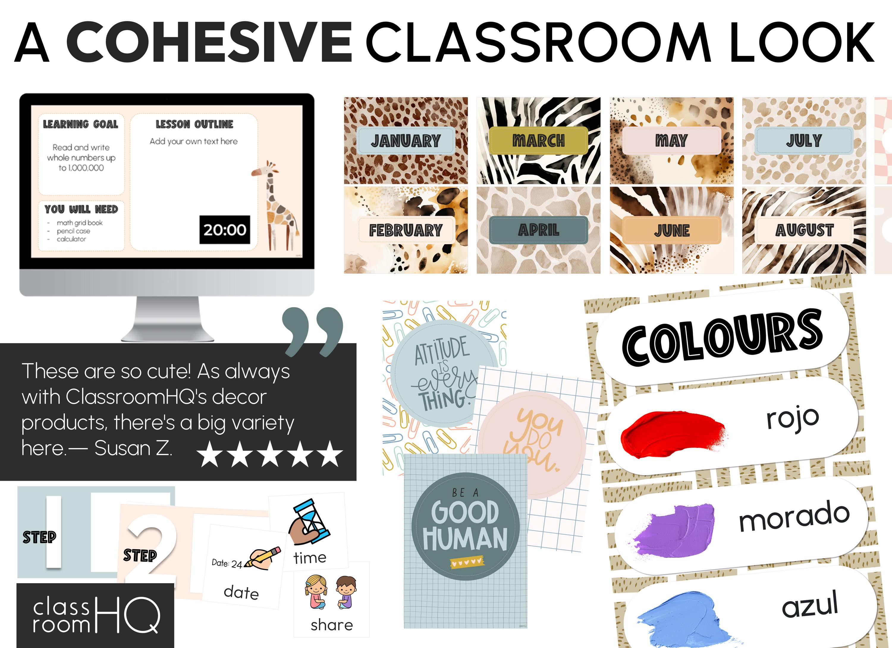 Wild Animal Zoo Classroom Theme ZOO TALES Classroom Decor Bundle - Etsy ...