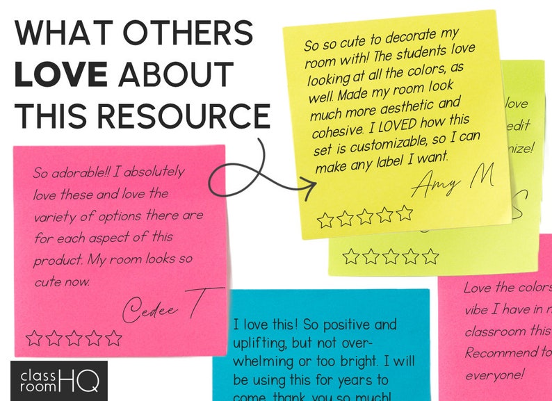 Vintage Rainbow Editable Class Supply Labels, Signs and Posters Pack ...