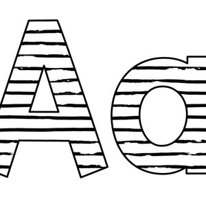 Modern Neutral Bulletin Board Letters Editable Lettering Pack B+W ...