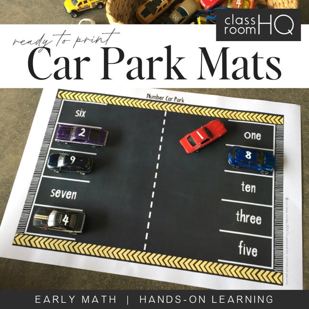 Number Car Park Mats - Etsy