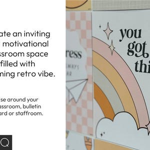 Calm Retro Motivational Posters Inspiring Wall Art HAZY DAISY Classroom ...