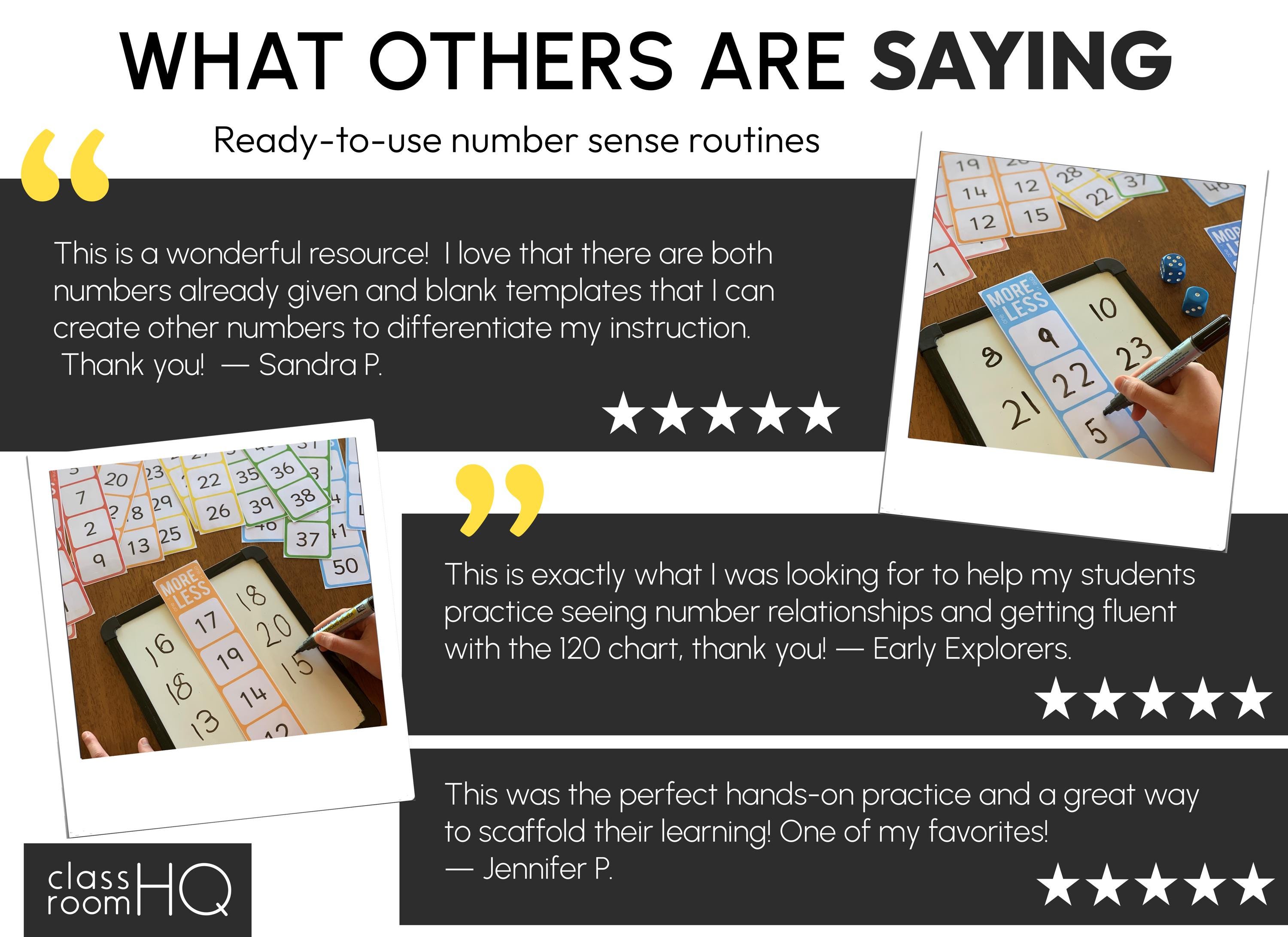 Number Sense Cards, Math Activity, 1 More 1 Less (digital Download) - Etsy