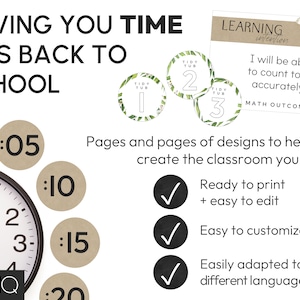 Australian Eucalyptus Natural Theme Editable Classroom Labels + Signs ...