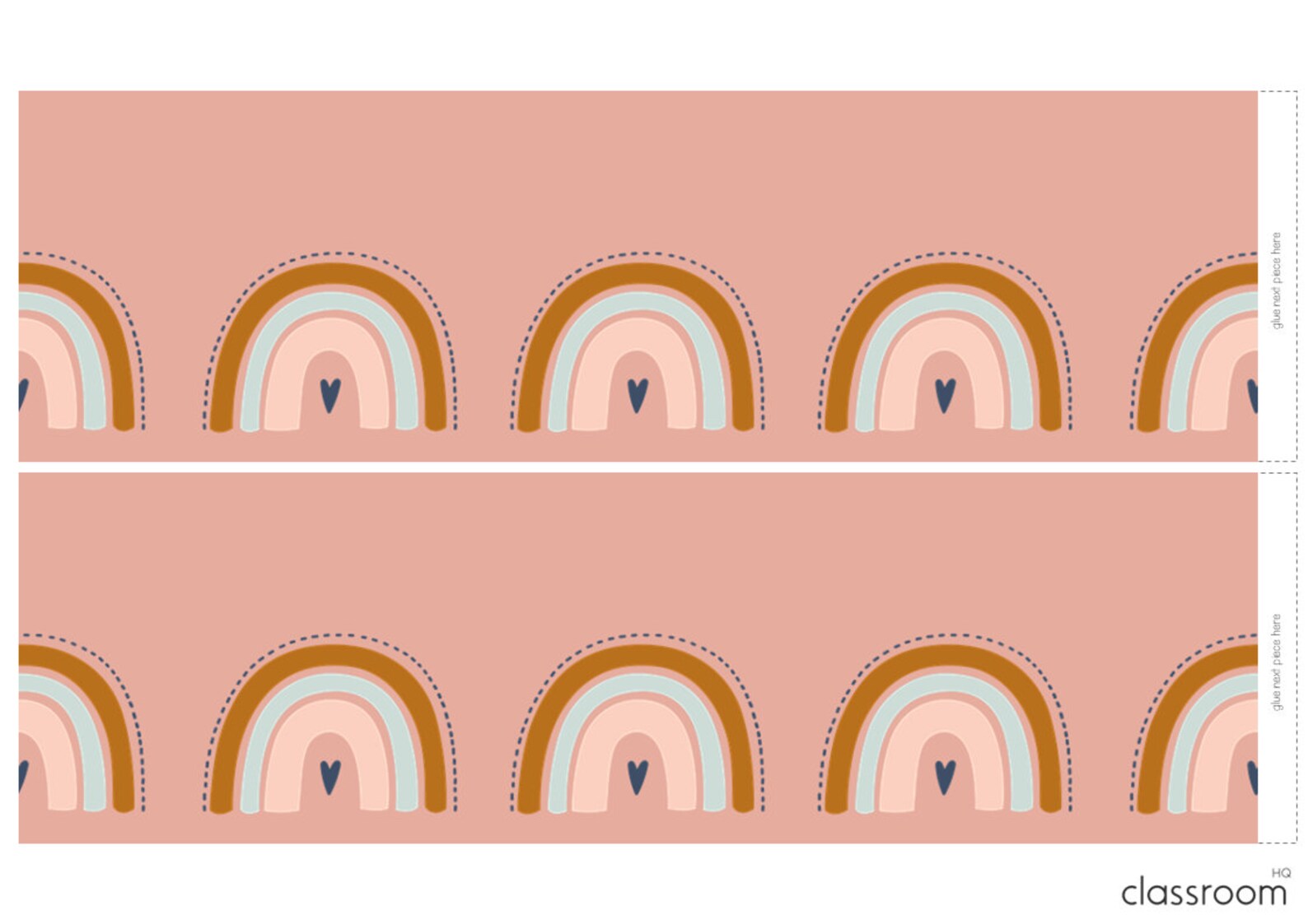 BOHO RAINBOW Classroom Borders - Etsy