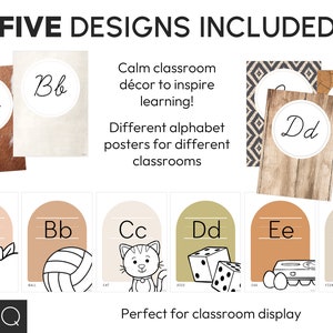 Vintage South Western Rustic Boho Theme Calm Classroom Decor Alphabet ...