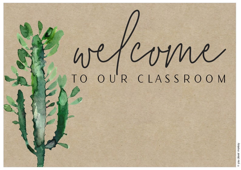 CACTUS Classroom Door Bulletin Board Display Pack | Etsy