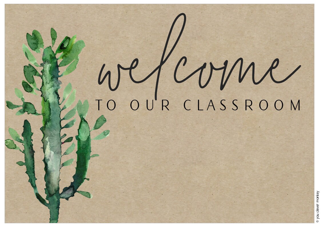 CACTUS Classroom Door Bulletin Board Display Pack | Etsy