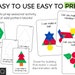 Christmas STEM Pattern Block Challenge Cards - Etsy UK