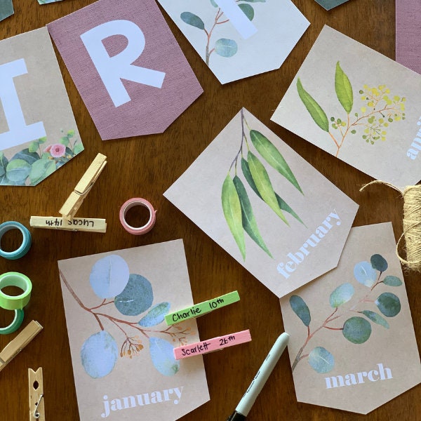 Eucalyptus GUM LEAF Classroom Decor BUNDLE Eucalyptus Class - Etsy UK