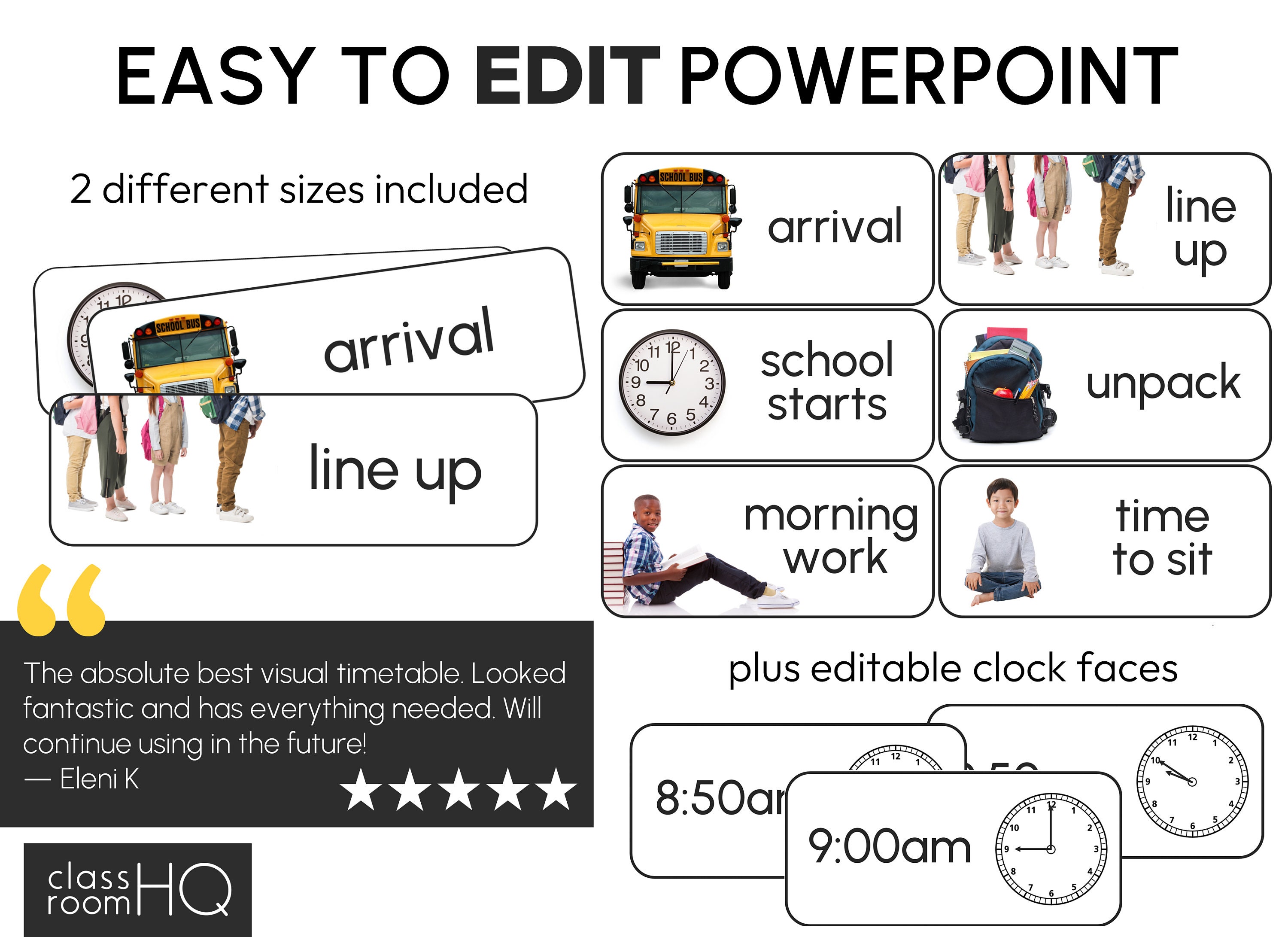 Daily Classroom Visual Timetable | Class Schedule Cards - Etsy