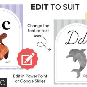 Editable Alphabet Posters | SPRING GARDEN Classroom Decor | Modern ...