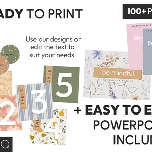 Vintage Cozy Natural Theme Editable Class Supply Labels, Student Name ...