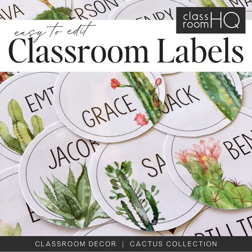 CACTUS First Day of School Signs Cactus Classroom Decor - Etsy