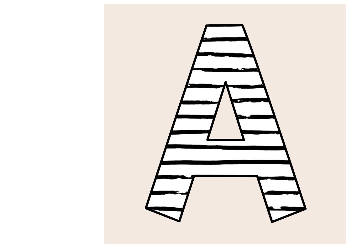 Modern Neutral Bulletin Board Letters Editable Lettering Pack B+W ...