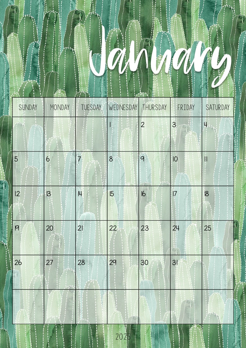 Cactus Classroom Theme Calm Classroom Decor Simple One Month to a Page ...