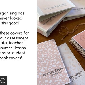 Modern Neutral Boho Theme Classroom Decor Editable Binder Covers and ...