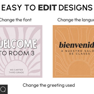 Groovy Vintage Retro Classroom Theme Editable Class Door Decor ...