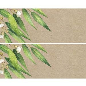 GUM LEAF Classroom Borders Eucalyptus Class Theme - Etsy