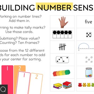 Number Sorting Mats 1-10 - Etsy