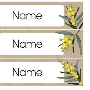 AUSSIE FLORA Editable Desk Plates | Eucalyptus Classroom Decor - Etsy ...