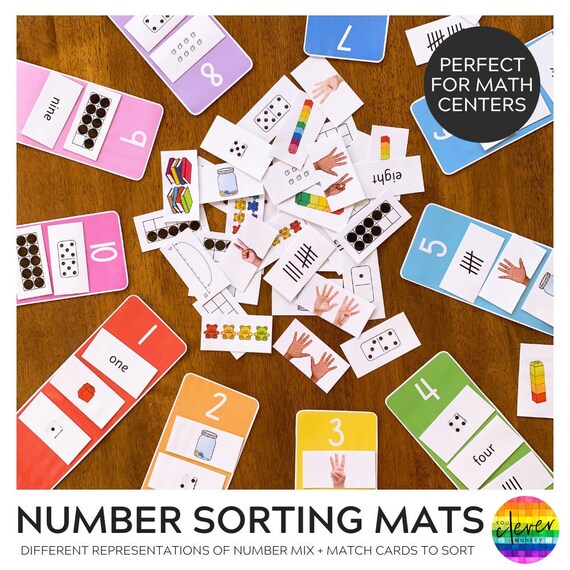 Number Sorting Mats 1-10 | Etsy