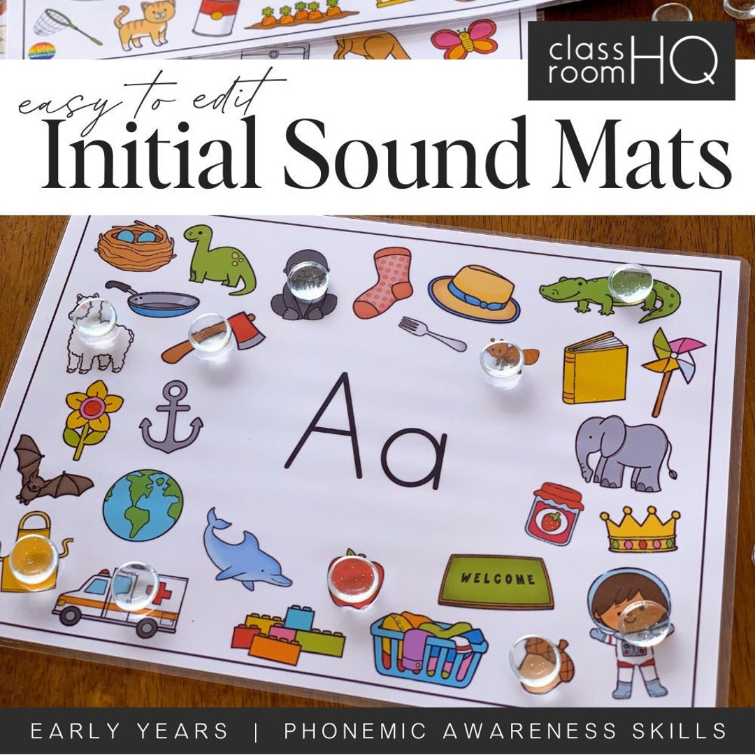 Beginning Sound Alphabet Mats Building Phonemic Awareness Skills - Etsy