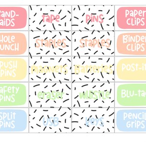 Pastel Modern Rainbow Classroom Decor Editable Teacher Toolbox Labels ...