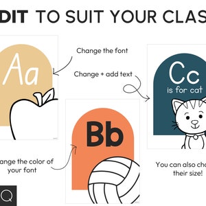 CALM SEAS Alphabet Posters | Ocean Theme Classroom Decor - Etsy