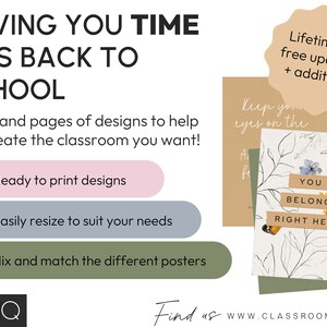 Vintage Cozy Natural Theme Classroom Decor Inspirational Classroom ...