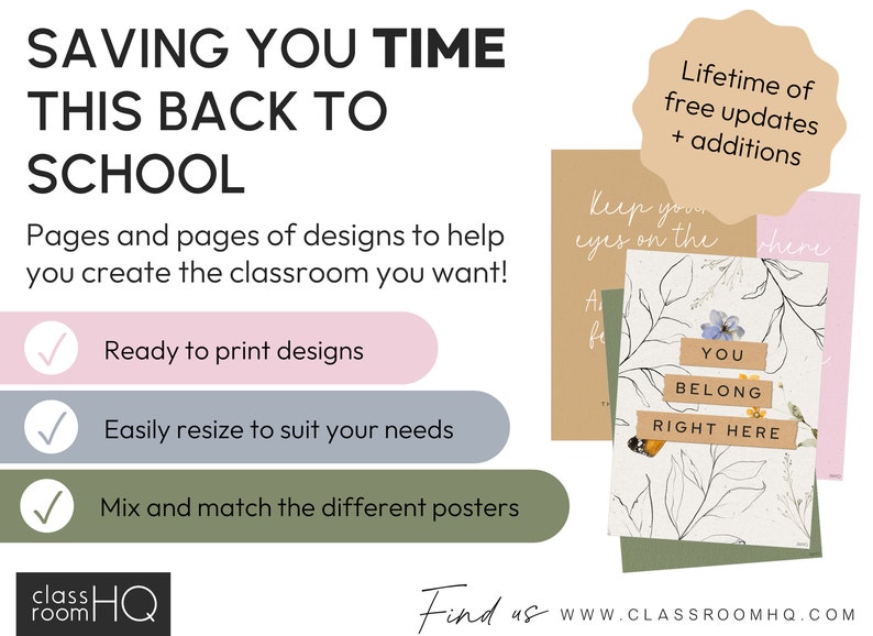 Vintage Cozy Natural Theme Classroom Decor Inspirational Classroom ...