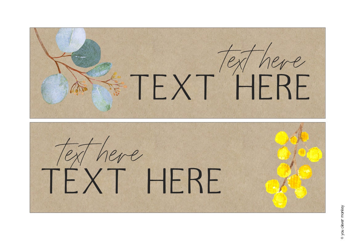 GUM LEAF Classroom Labels Signs Pack Eucalyptus Class - Etsy Canada