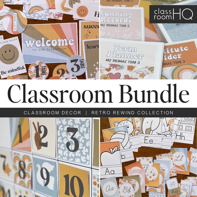 RETRO REWIND Classroom Decor Bundle Retro Classroom Decor - Etsy UK