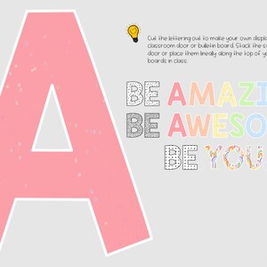 Pastel Modern Rainbow Editable Class Door Decorations + Bulletin Board ...