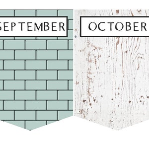 Botanical Greenery Theme Editable Class Birthday Bulletin Board Display ...