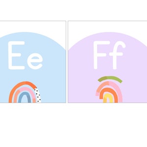 Pastel Modern Rainbow Classroom Decor Editable Word Wall Pack OVER THE ...