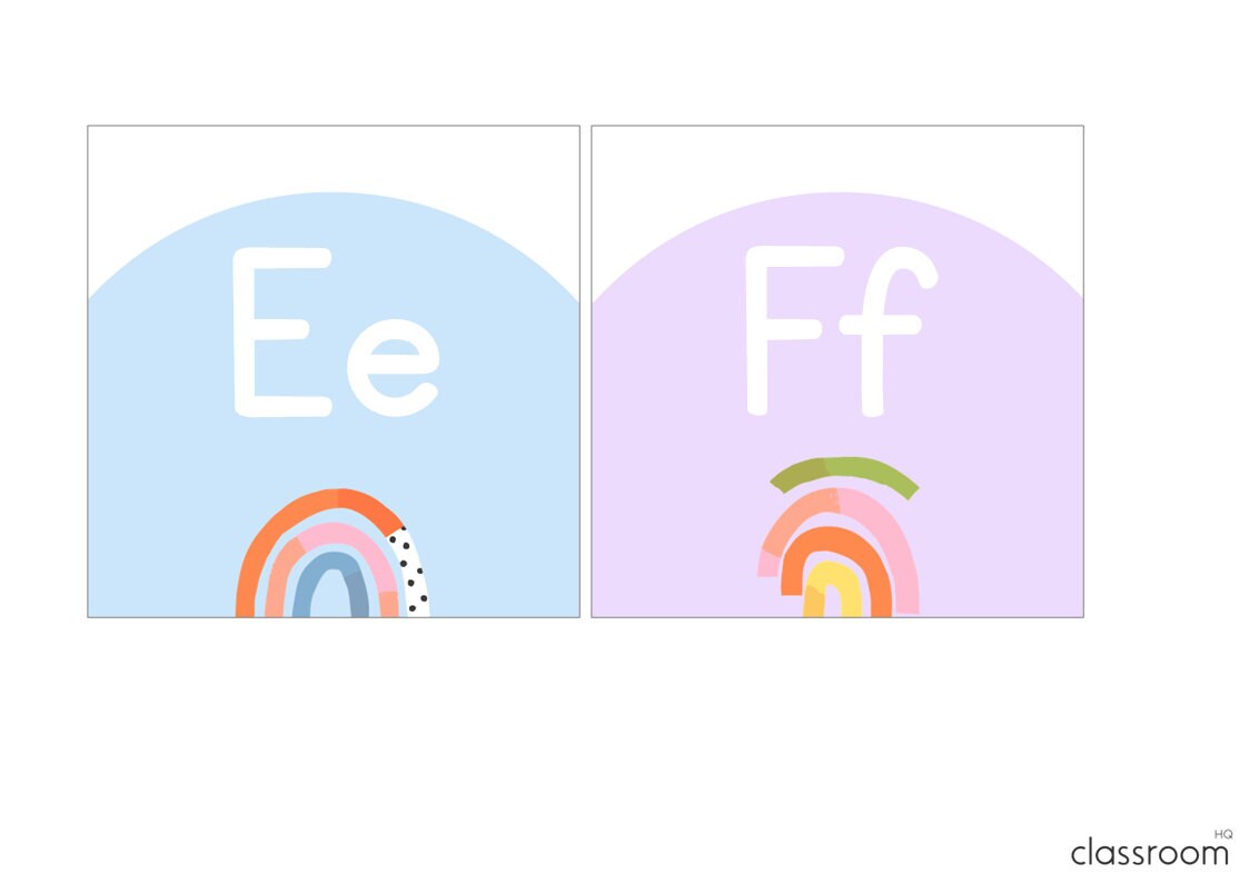 Pastel Modern Rainbow Classroom Decor Editable Word Wall Pack | OVER ...