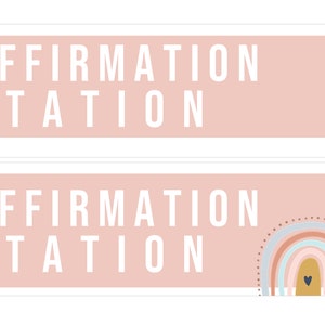 BOHO RAINBOW Affirmation Station Pack - Etsy