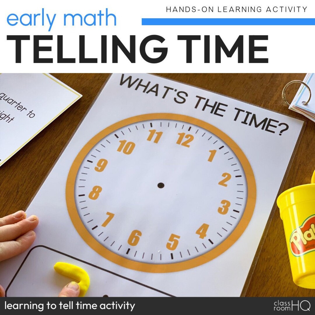Telling Time Activity - Hour, Half Hour, Quarter Past + Quarter to Time ...