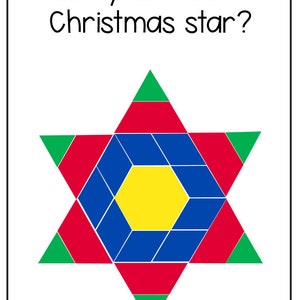 Christmas STEM Pattern Block Challenge Cards - Etsy UK
