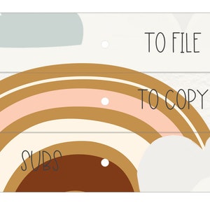 Modern BOHO RAINBOW 10 Drawer Trolley Labels - Etsy