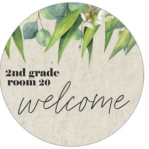 Australian Eucalyptus Class Theme Editable Class Door Decor Bulletin ...