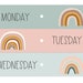 Modern BOHO RAINBOW 10 Drawer Trolley Labels - Etsy