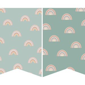 Modern BOHO RAINBOW Classroom Bunting Pack - Etsy