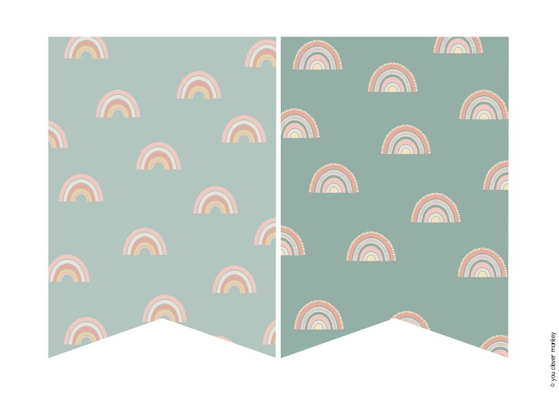 Modern BOHO RAINBOW Classroom Bunting Pack - Etsy