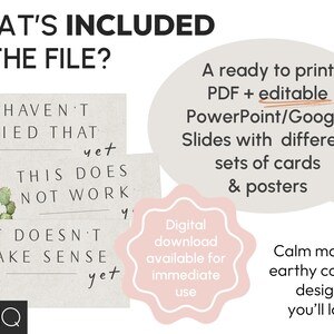 Editable Classroom Affirmation Station & Growth Mindset Display ...