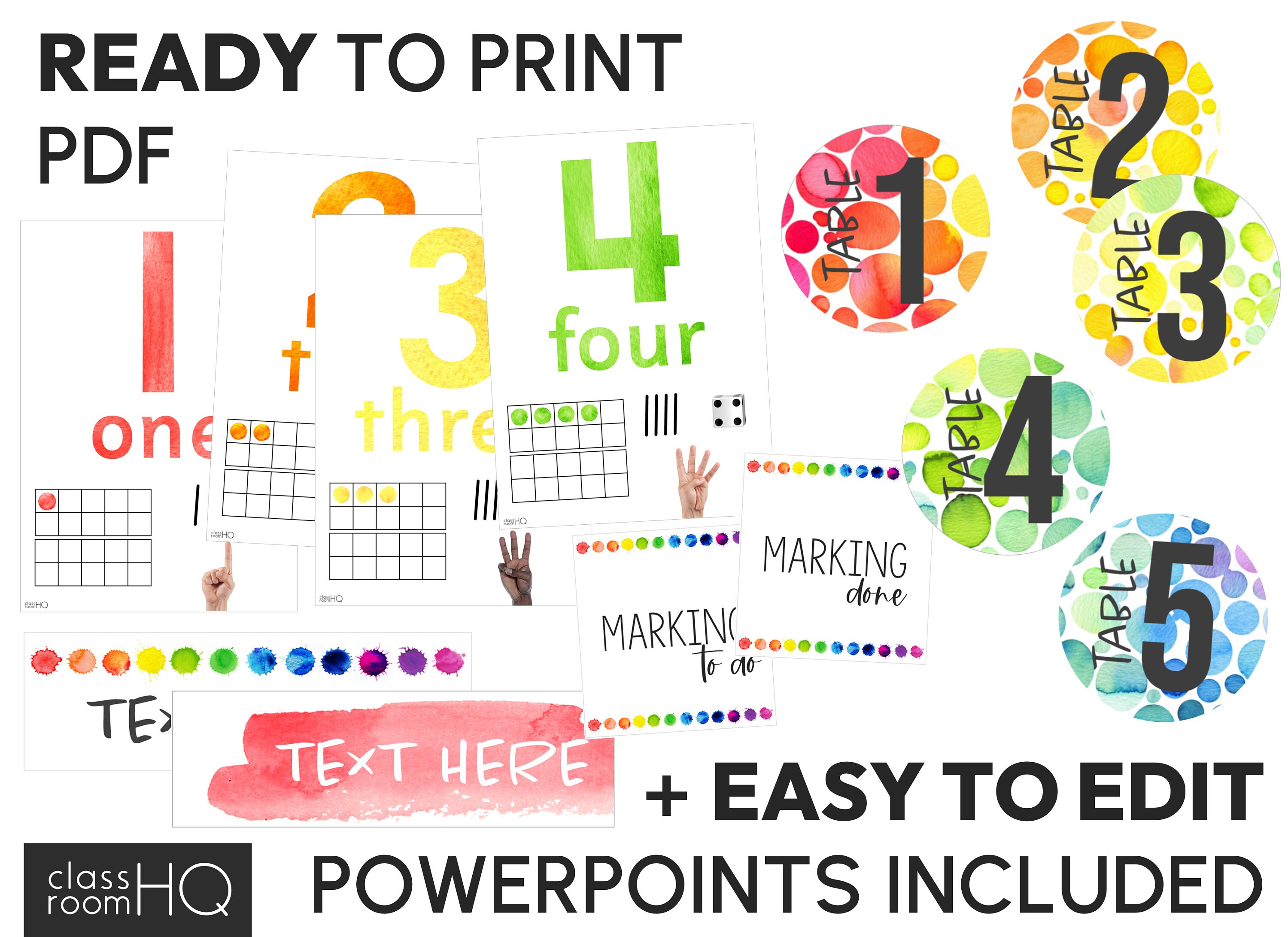 Watercolor Classroom Decor Bundle | Editable Setup + Organization Kit ...