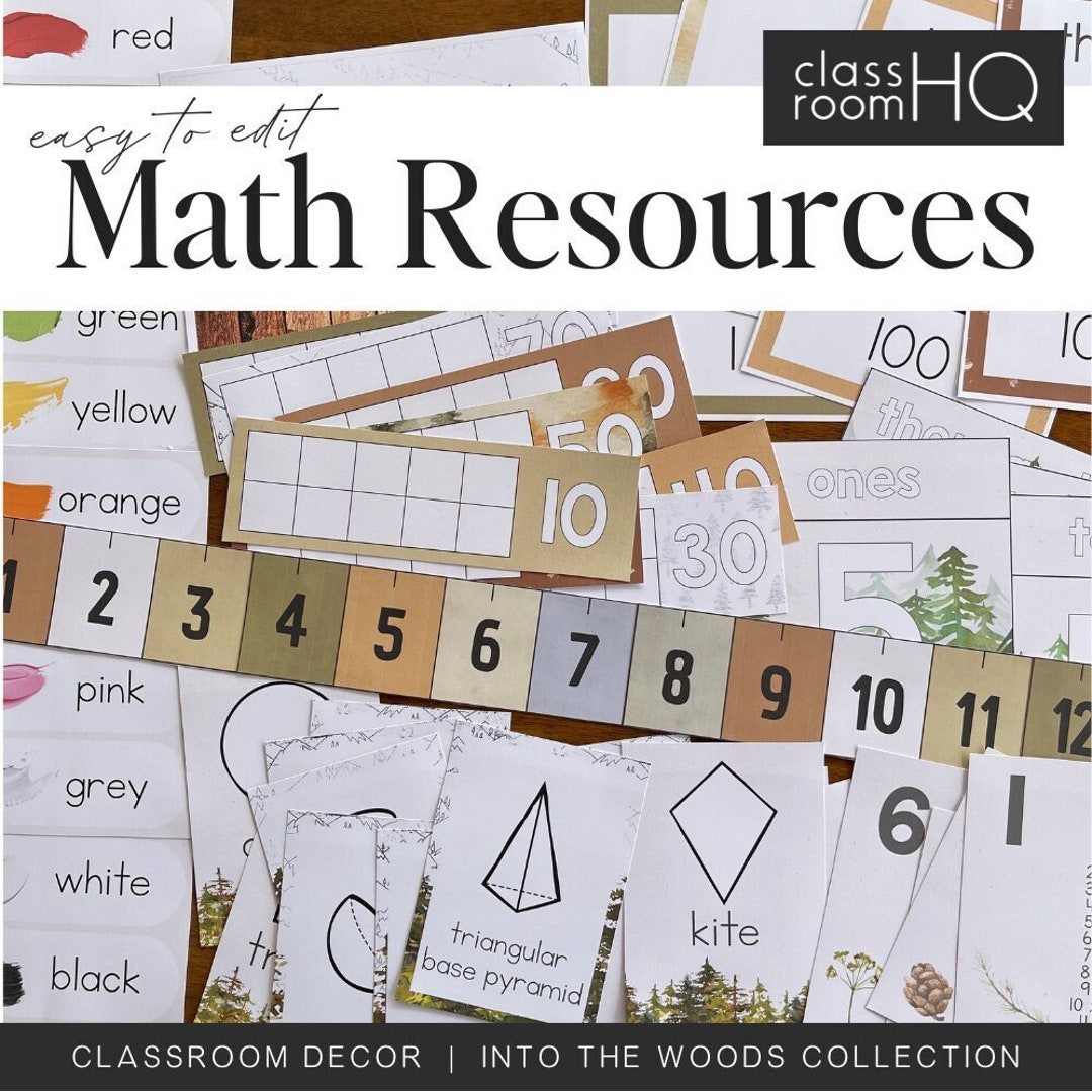 Woodland Forest INTO THE WOODS Math Resources Pack - Etsy